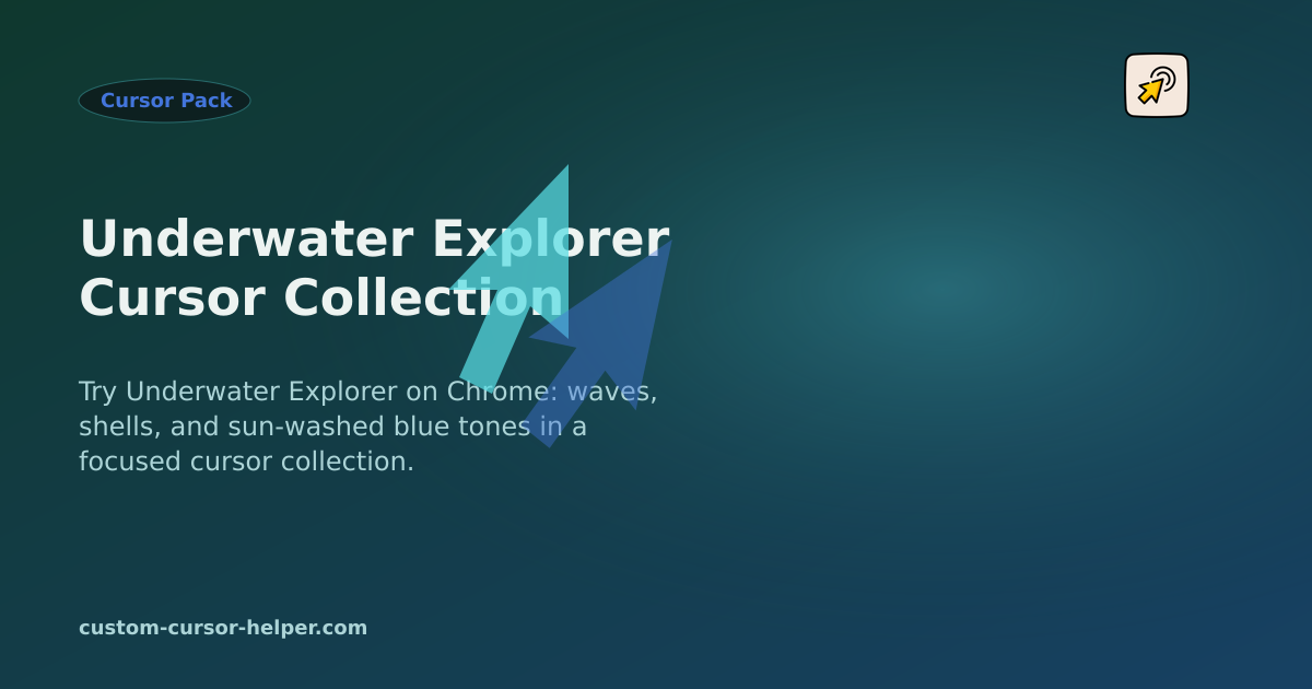 Underwater Explorer Cursor Collection - Custom Cursor Helper